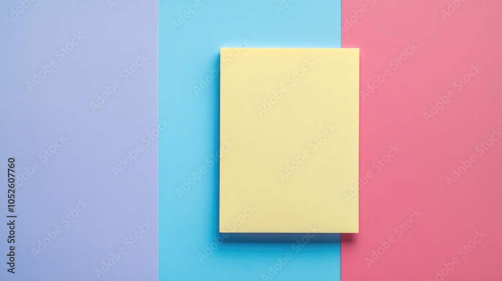 Minimalist blank paper design for notes or calendar mockup featuring ...