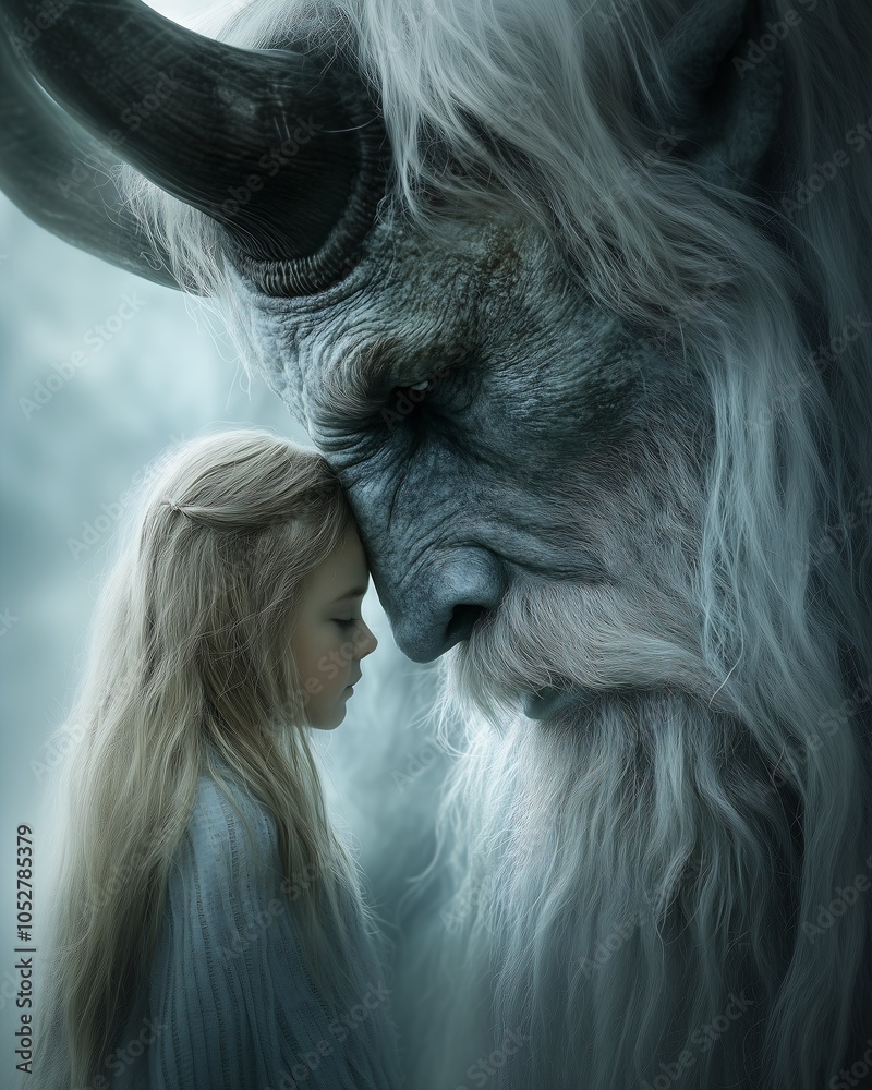 woman horned animal room frost giant emotionally touching octane long ...
