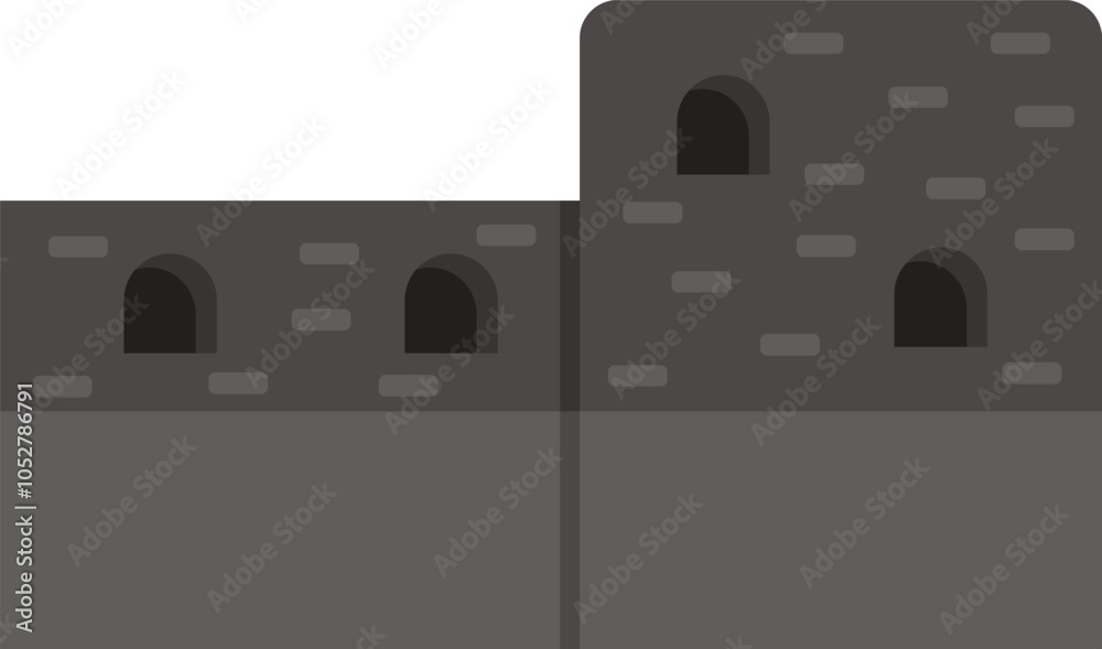 Medieval stone fortress wall is guarding the city from invaders Stock ...