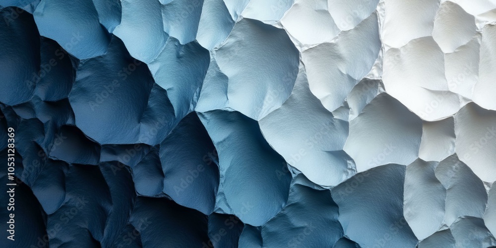 Paper Textured in Light Blue to Coral Showcasing Crumpled Paper-Like ...