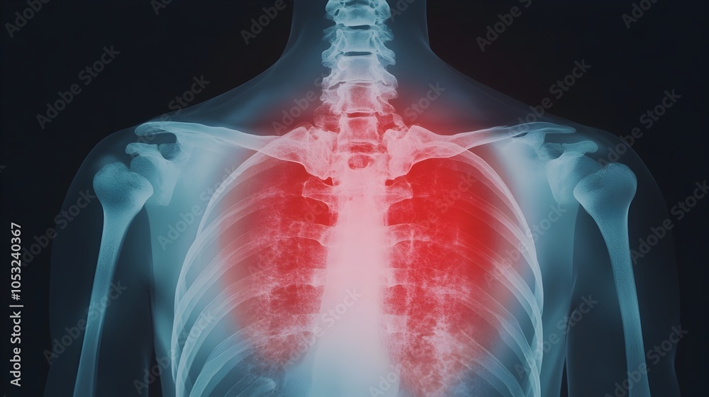 Detailed X ray Image of a Shoulder Highlighting the Torn Rotator Cuff ...