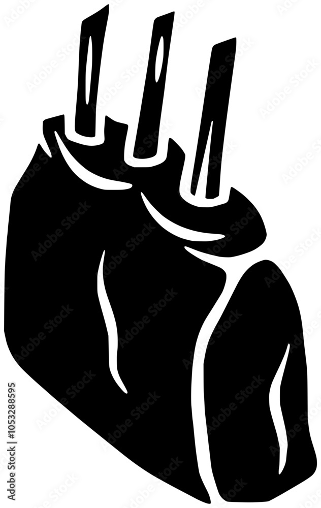 beef illustration meat silhouette jerky logo snack icon food outline ...