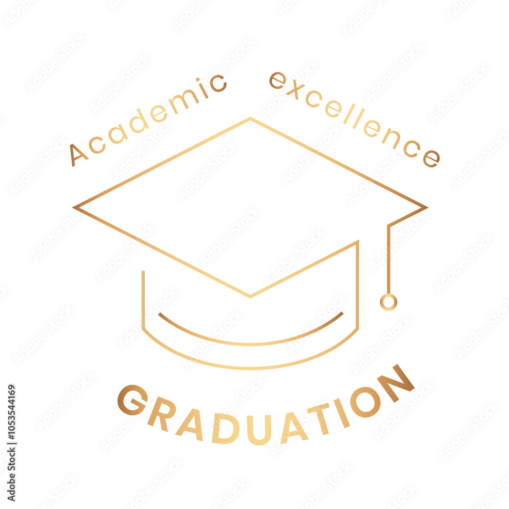 Academic excellence logo png education technology with graduation cap ...
