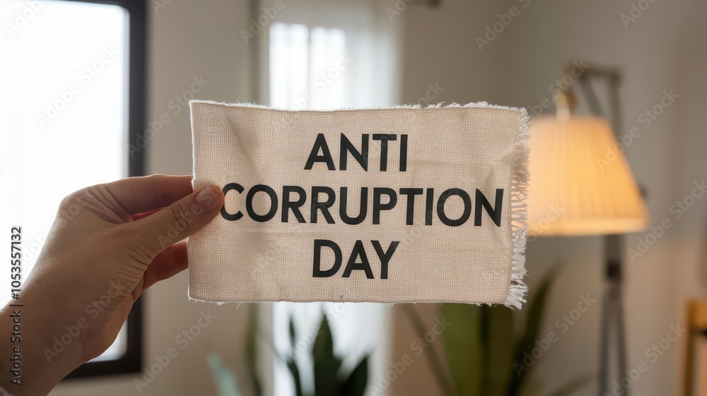 ANTI CORRUPTION DAY BANNER BACKGROUND,TYPOGRAPHY TEMPLATE COVER DESIGN ...