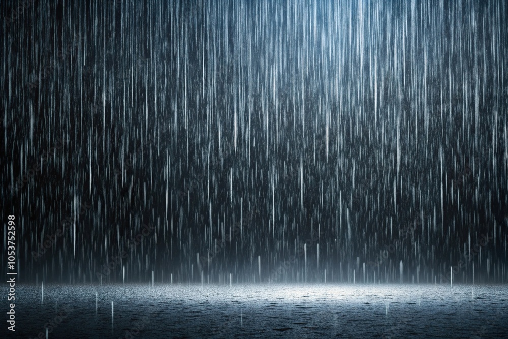 realistic minimalist rain texture overlay effect on black background ...