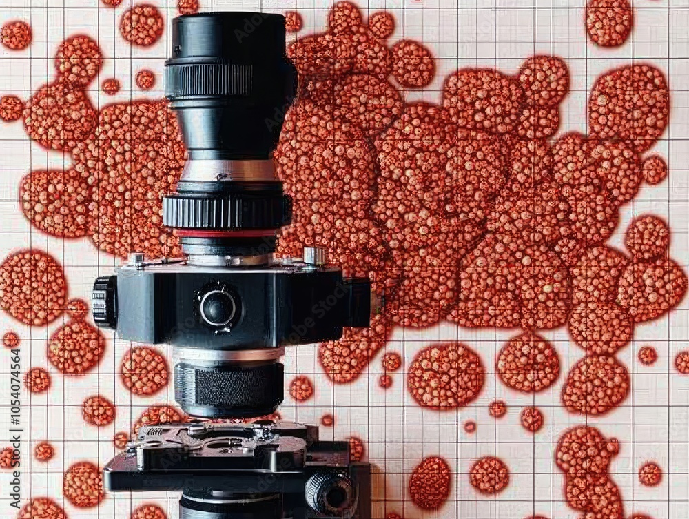 Stock-Illustration „Investigación de Microorganismos Microbiólogos ...