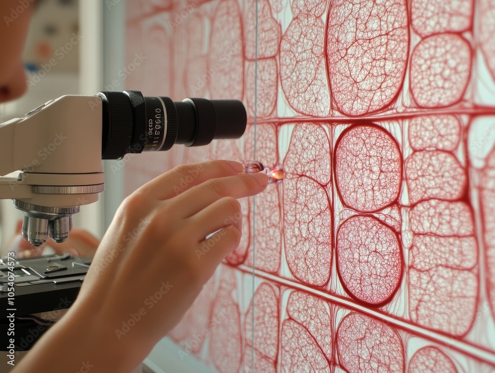 Investigación de Microorganismos Microbiólogos observando cultivos de ...