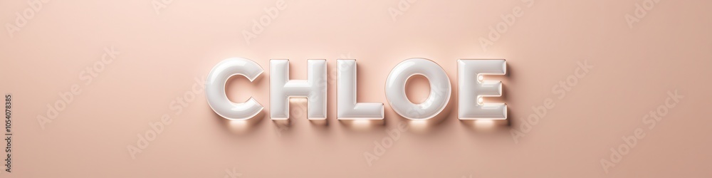 Stylish chloe letters with a clean, modern design. Perfect for branding ...