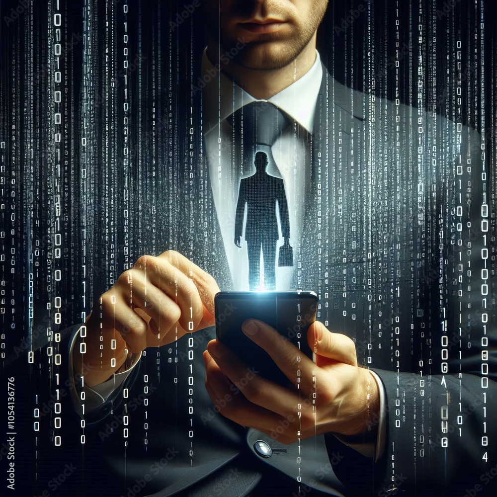 Ilustración de Stock 110 Binary Code Overlay Binary code overlays the ...