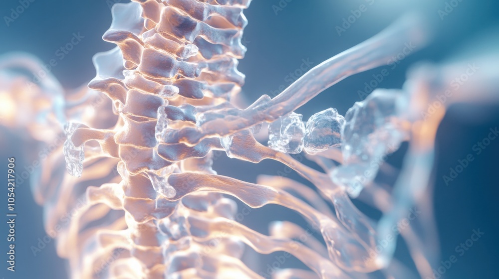 diagram of the skeletal system showing the bones of the vertebral ...