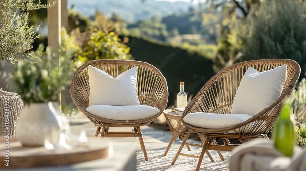 Rattan garden chair handcrafted from sustainably sourced forest ...
