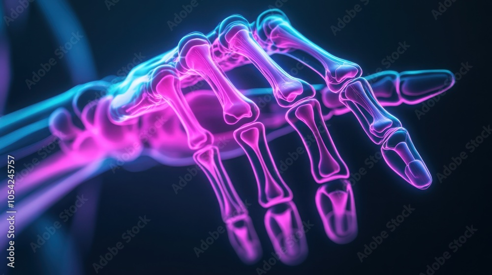 Skeletal system diagram displaying the bones of the hand and wrist ...