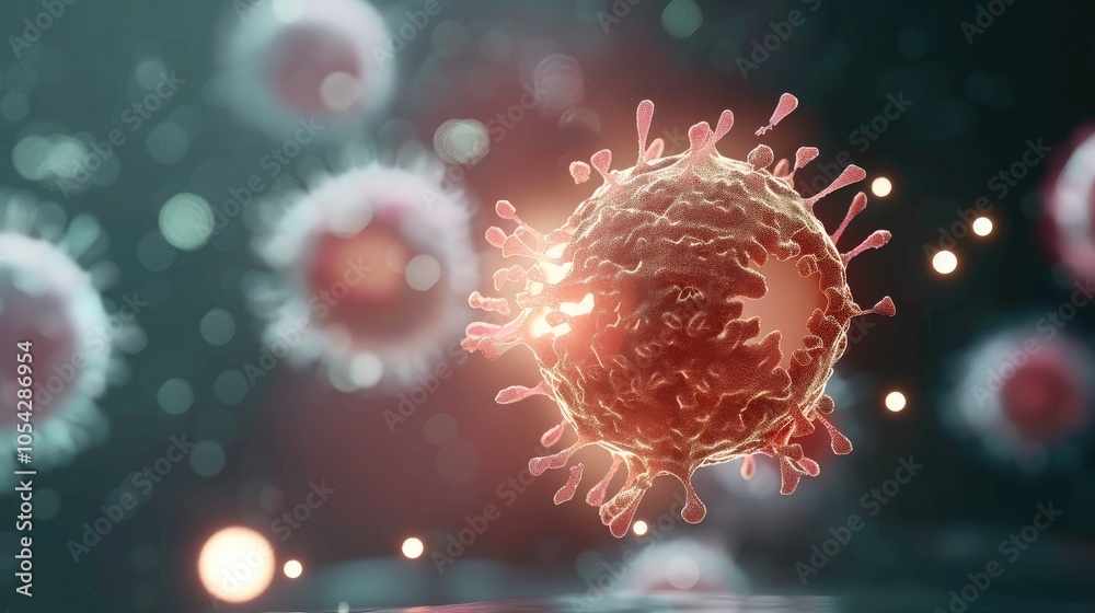 Close-up microscopy of apoptosis in a cell, illustrating nucleus ...