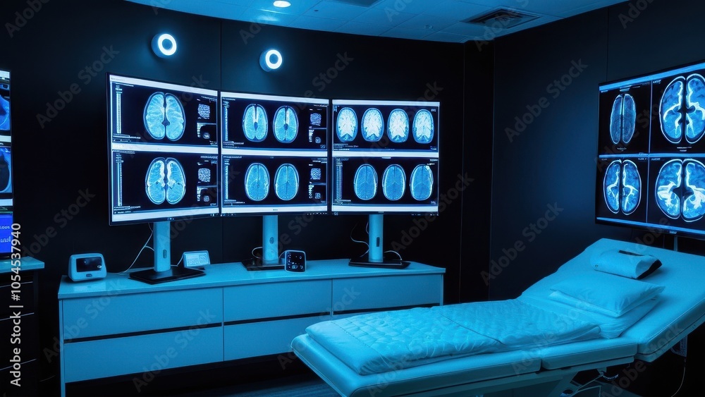 Advanced AI technology analyzing various medical imaging types X-rays ...