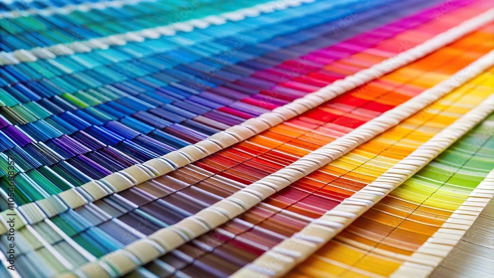 Sample colors catalogue pantone or colour swatches book with selective ...
