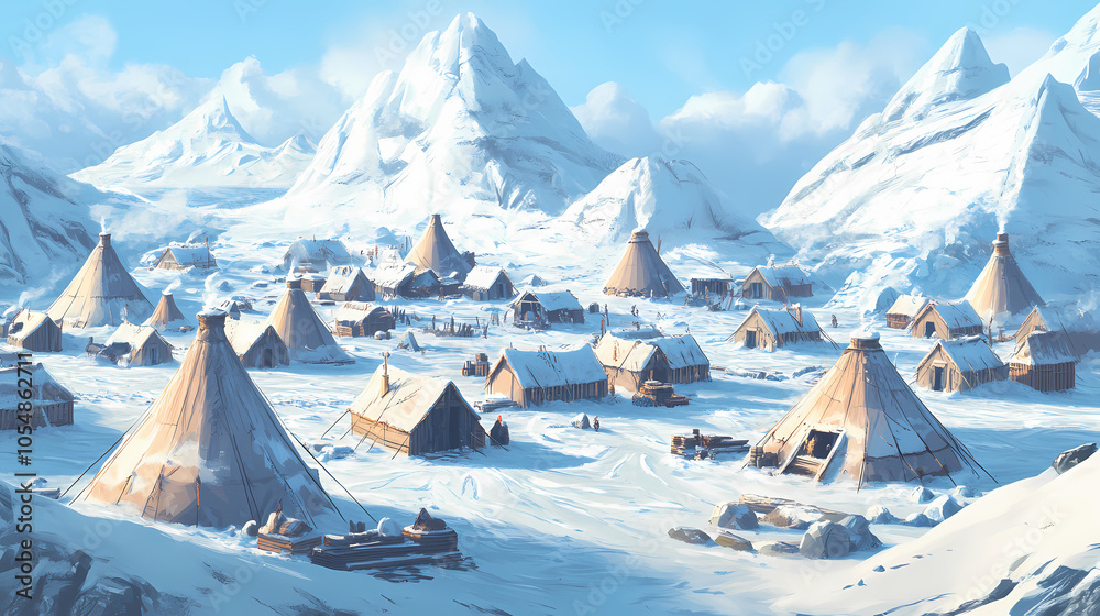 Inuit culture exploration: a glimpse into tupiq tents, snowy landscapes ...