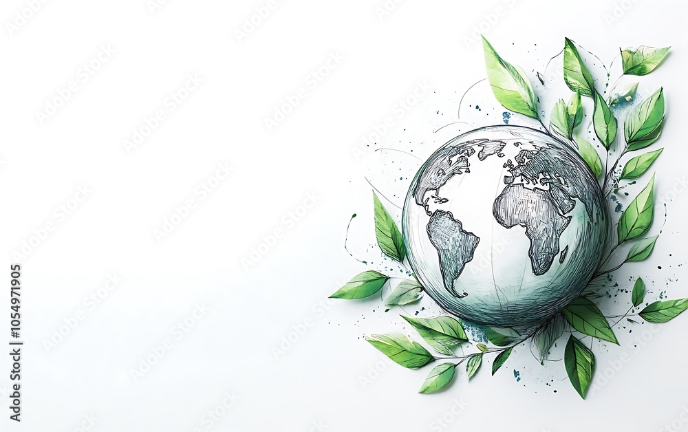 Invest in our planet Earth day 2025 concept background Ecology concept ...