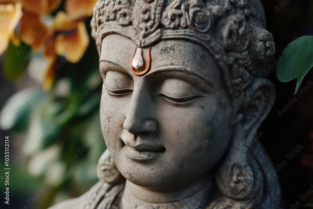 **Title:** Sculpture Depicting the Hindu Deity Shiva, a Revered Figure ...