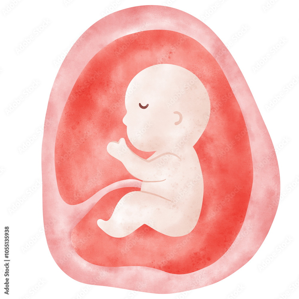 Fetal development process, Stages of pregnancy. human embryo growth ...