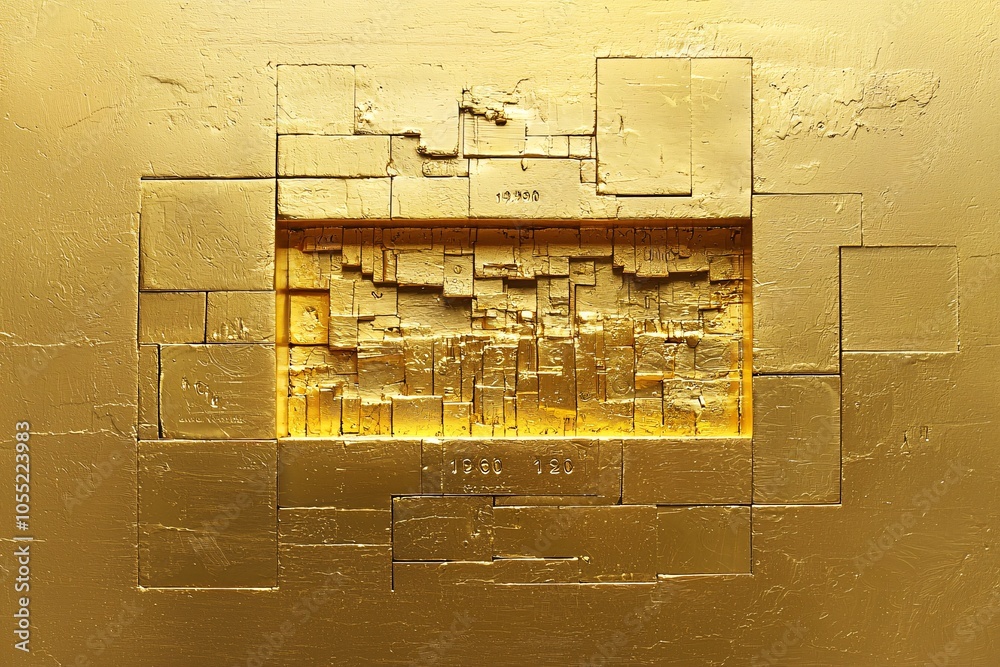 High-resolution close-up of gold bar details, textures and weight ...