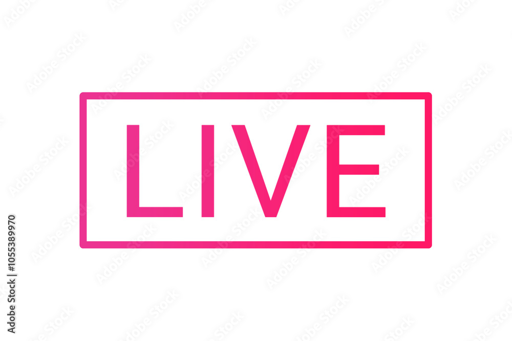 Tiktok live symbol element transparent background Instagram live symbol ...