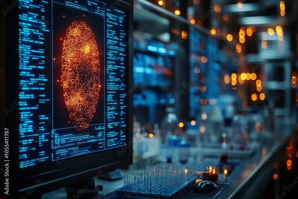 Advanced forensic technologies, including fingerprint analysis scanners ...