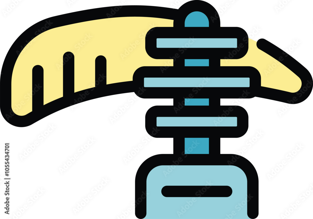 Spinal cord icon, showing how the vertebrae are protecting the spinal ...