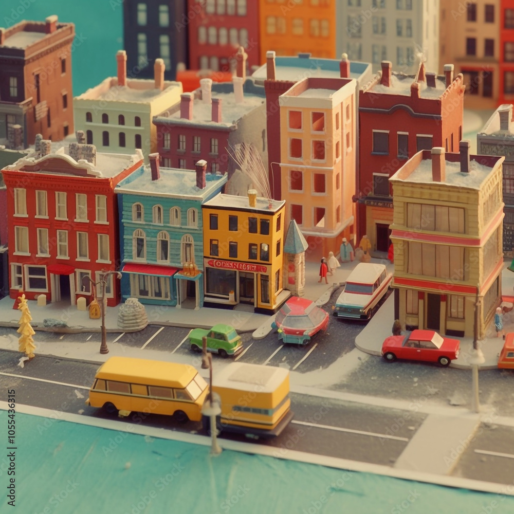 City model, miniature city, origami, paper art folding, buildings ...