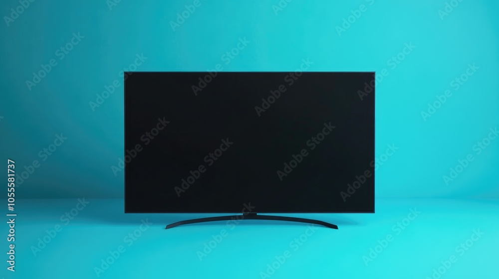 Flat or curved television screen background designed for a video ...