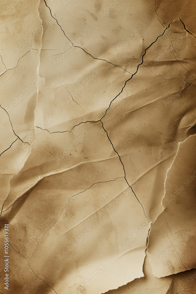 Vintage Sepia Parchment Texture with Subtle Aging, Ideal for Background ...