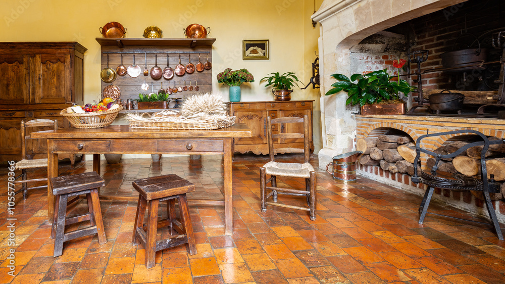 Foto de Stock Villandry, France -October 17, 2019: Interior of the ...