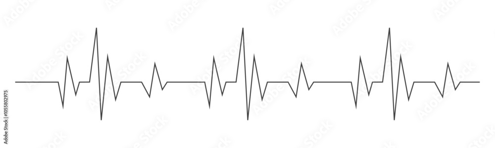 Heart beat cardio rhythm line. ECG EKG electrocardiogram medicine test ...