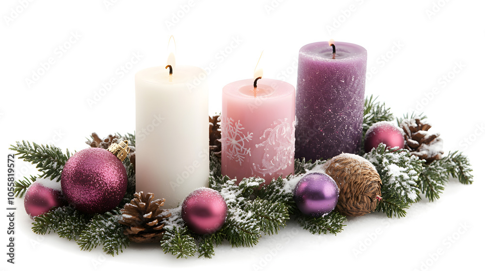 una corona de adviento tradicion religiosa catolica para la llegada de ...