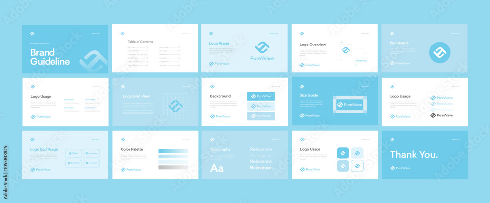 Complete Brand Identity Guidelines Template, Professional Logo ...