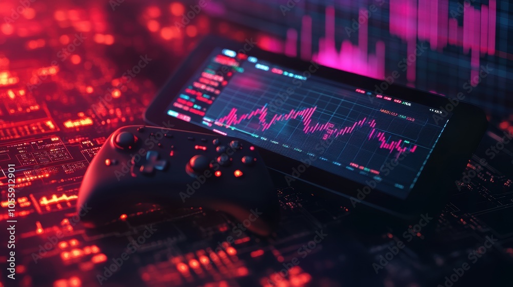 Exploring the intersection of gaming and finance a futuristic console ...