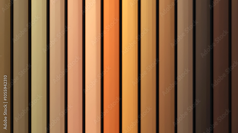 Spectrum of Skin Tones in Vertical Stripes Stock Photo | Adobe Stock