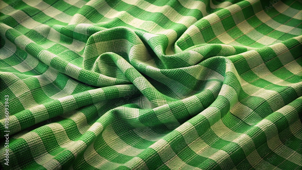 Vintage green fabric texture with seamless background and forced ...