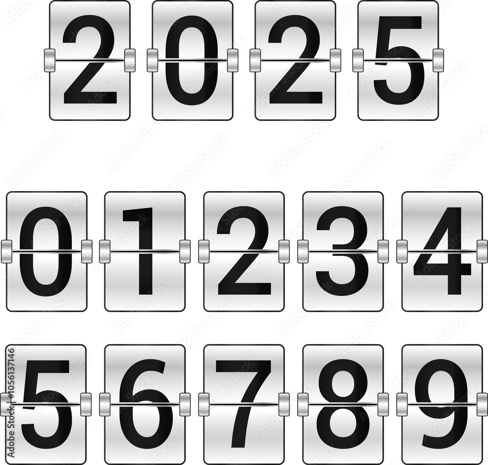 2025 New Year'S Countdown. Happy New Year 2025 Countdown Clocks. 2025 ...