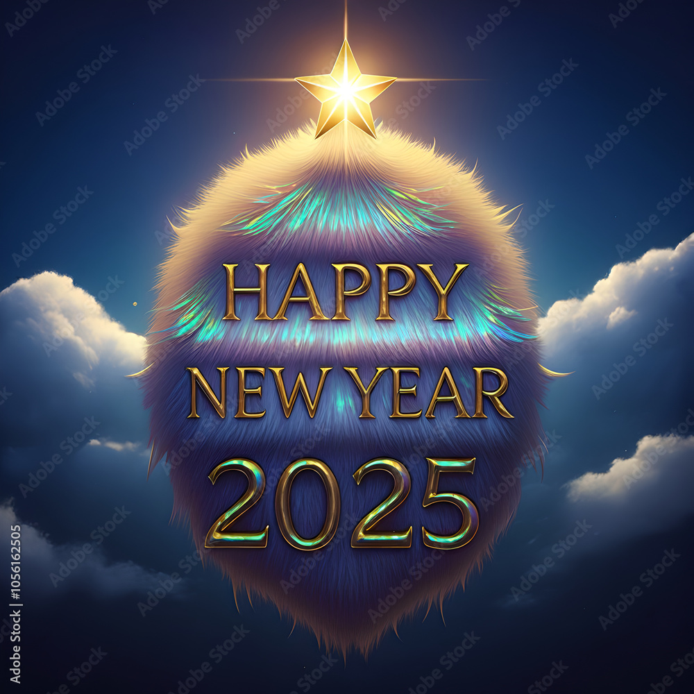 Celebrate New Year 2025 with New Beginnings Stock Illustration | Adobe ...