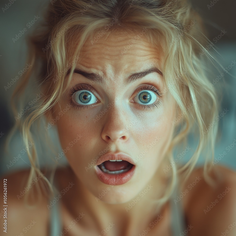 A person in a state of hyperbolic confusion, with swirling eyes, mouth ...