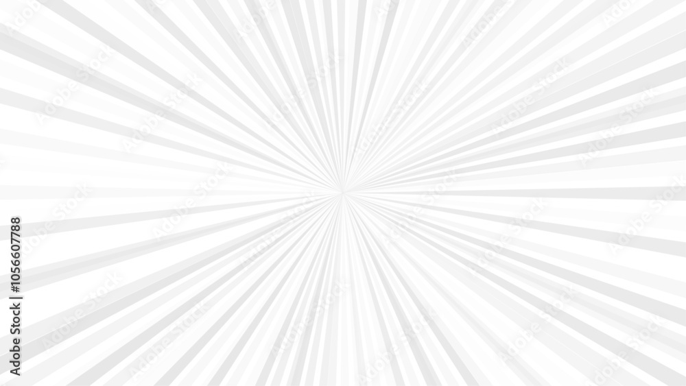 Sunburst Pattern. Silver gray sunburst background. Radial sunbeam ...