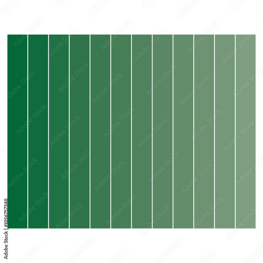 Green color spectrum icon. Vector palette of Green color shades ...
