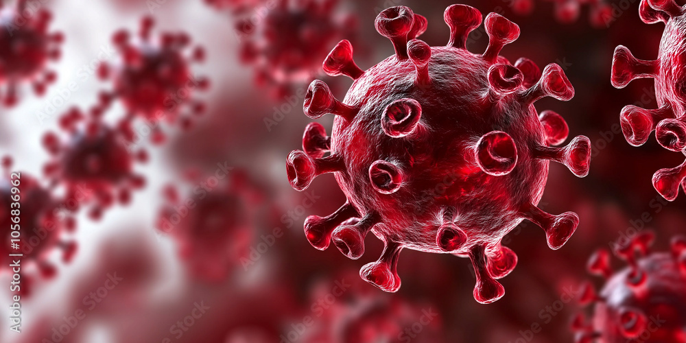 Virus molecules in the body under a microscope. World Aids Day ...