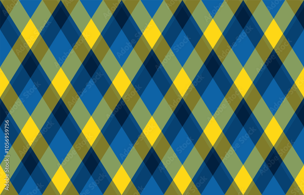 Argyle pattern of geometric rhombus. Harlequin check wallpaper design ...