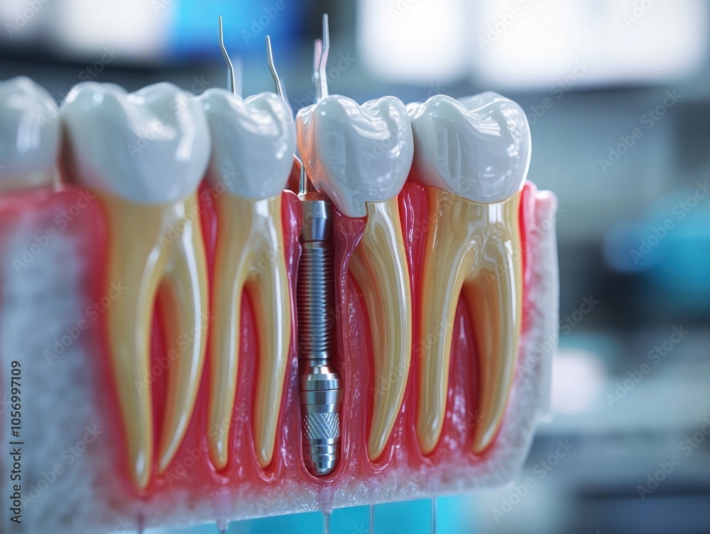 Root Canal Procedure Close-up View of Dental Tools and Instruments Used ...