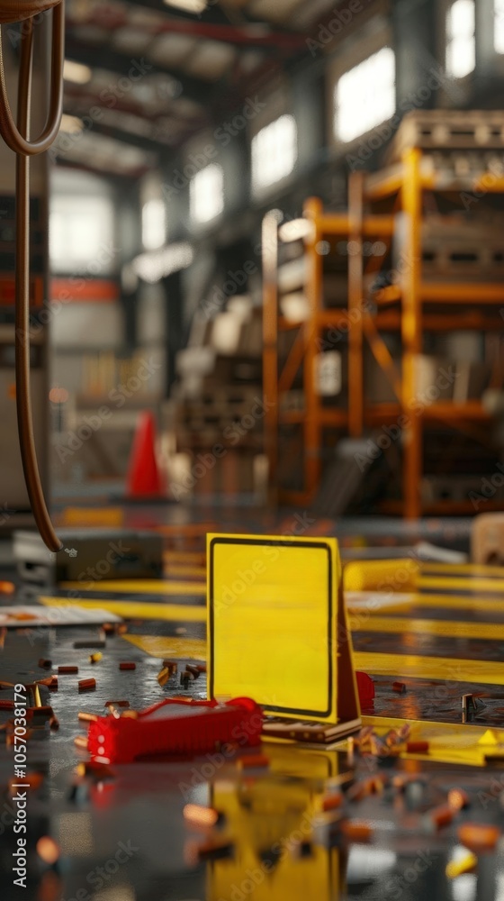 Craft immersive illustrations of safety signage and warnings in ...