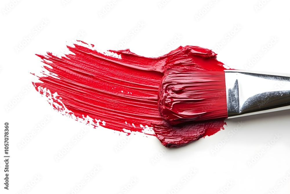 smear smudge swatch isolated on white background. Cream makeup texture ...