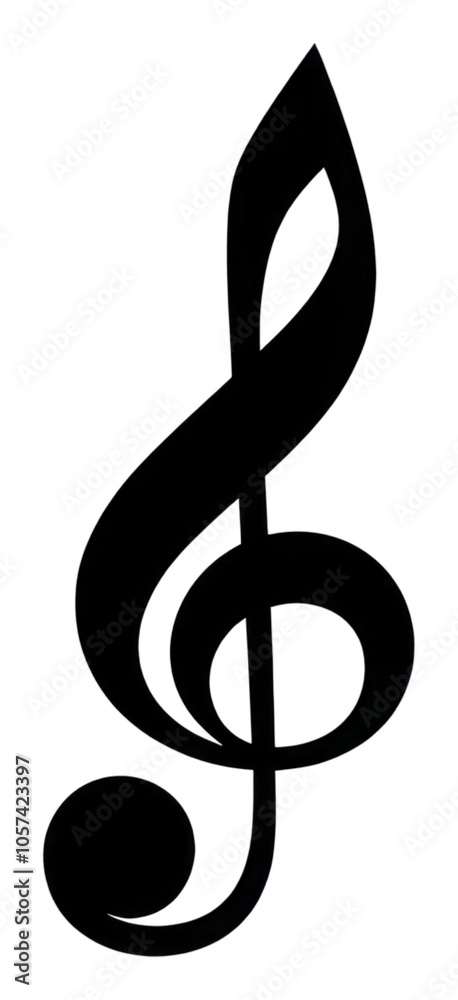 PNG Single music note silhouette clip art symbol white illustration ...