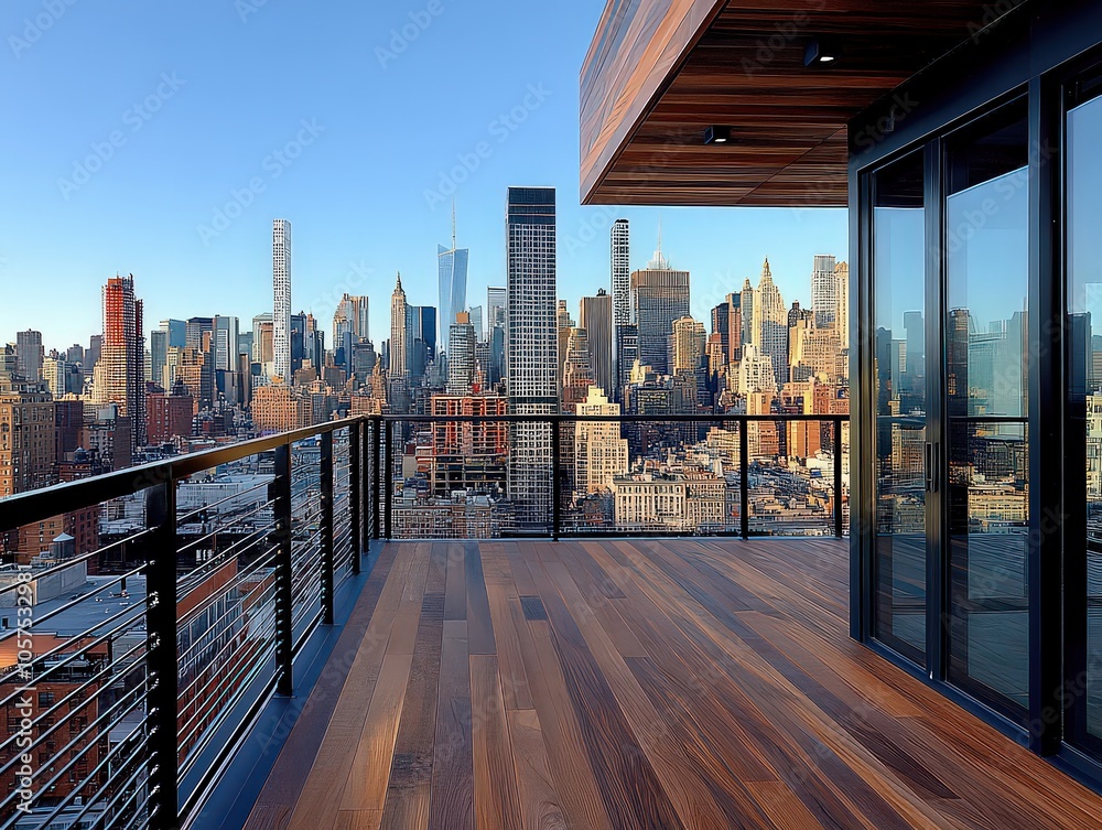 Blackened steel cable railing with horizontal cables between dark posts ...