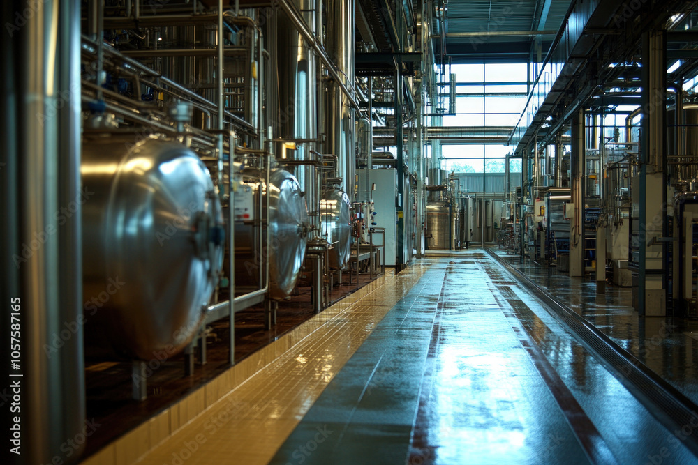 Hse Guidelines Displayed In A Manufacturing Plant, Outlining Protocols ...